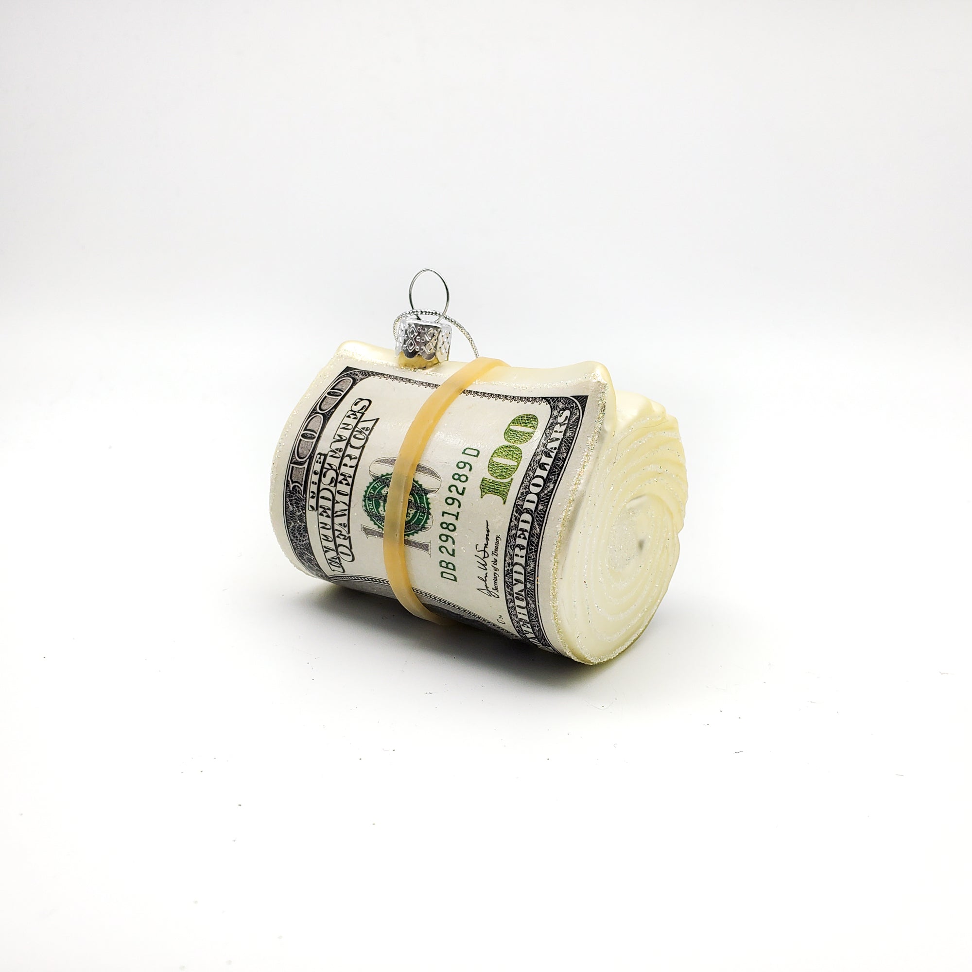 Cash Roll - Glass Ornament – leroysplace