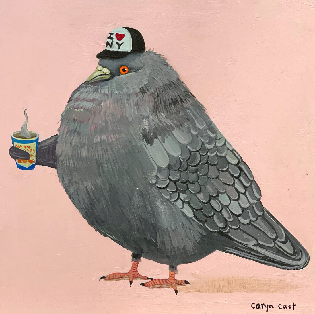 Mr. Fluffy Pigeon - 8.5 x 11 Print – leroysplace