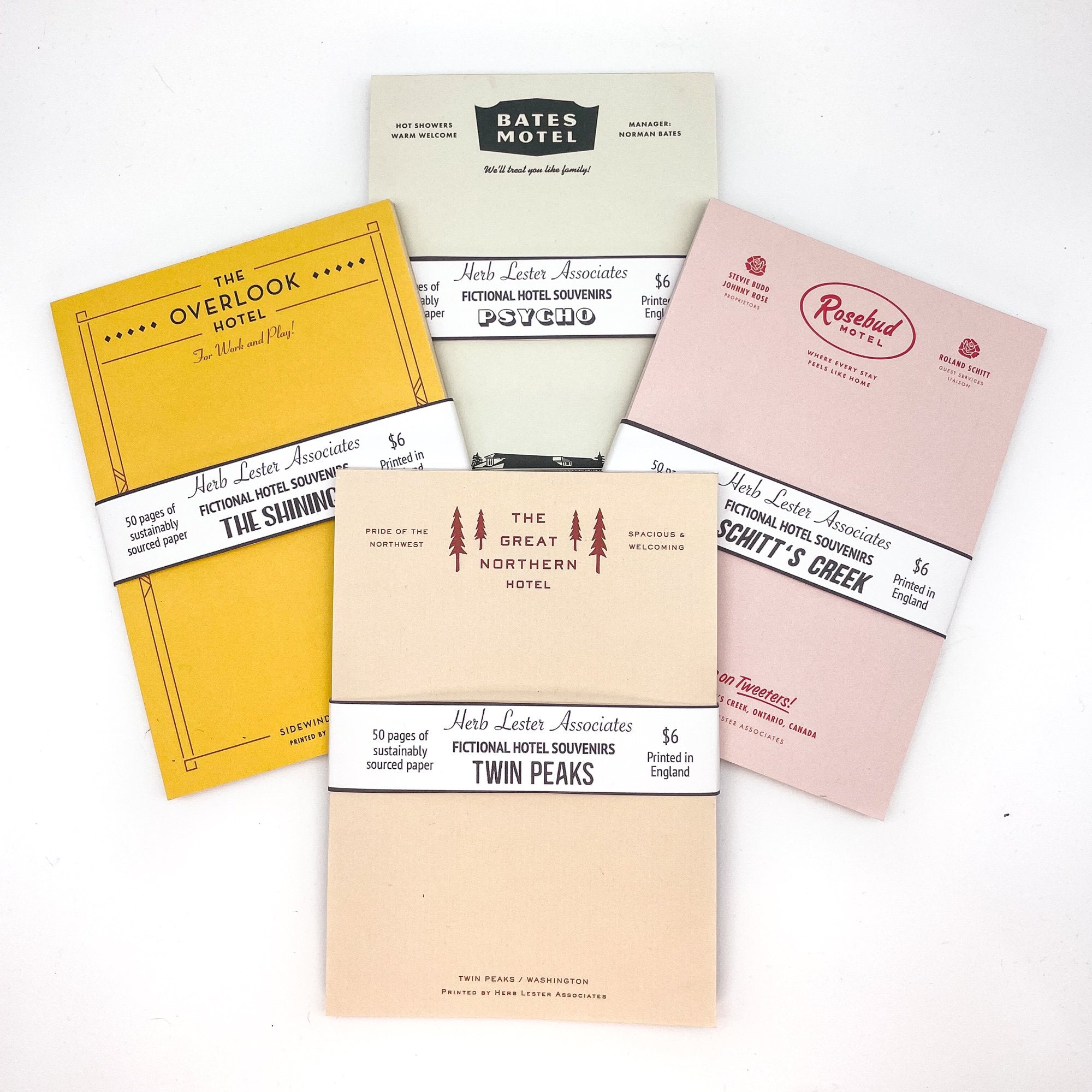 Fictional Hotel Notepads – leroysplace