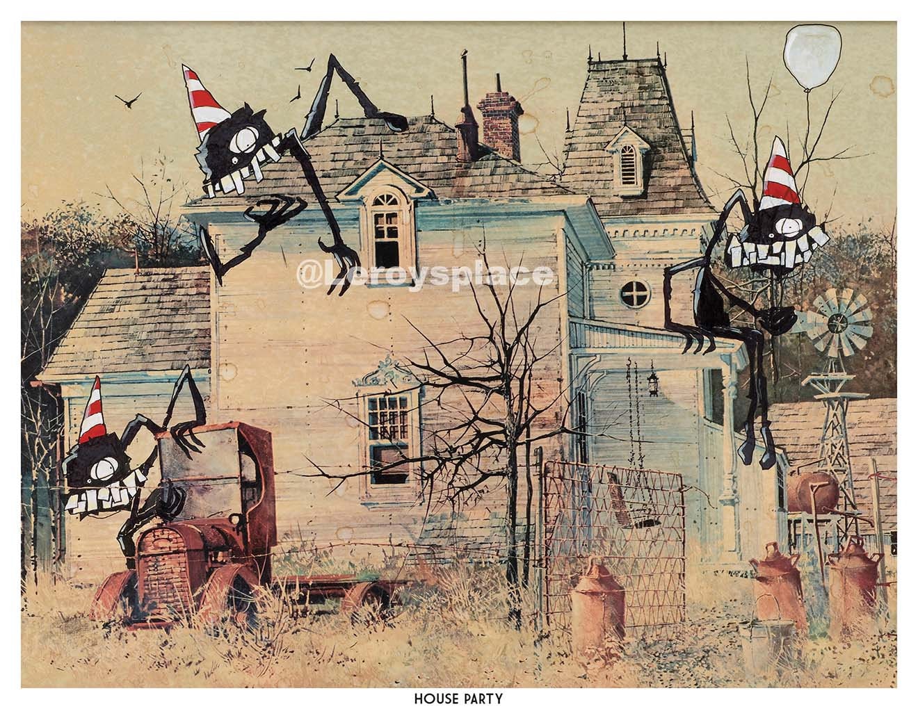 House Party - 8.5 x 11 Art Print | Leroy's Place – leroysplace